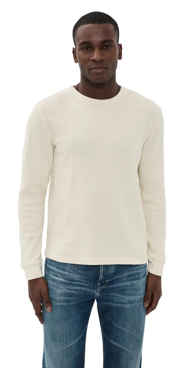 Citizens Of Humanity Waffle Crewneck Tee - Plaster