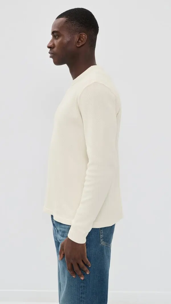 Citizens Of Humanity Waffle Crewneck Tee - Plaster