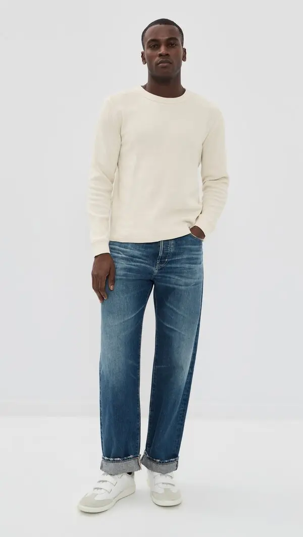 Citizens Of Humanity Waffle Crewneck Tee - Plaster
