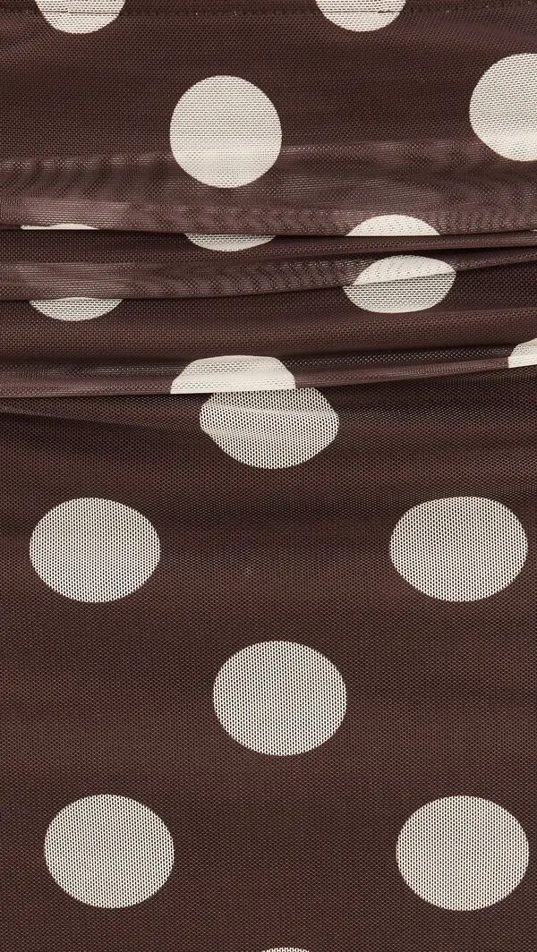 BAILEY ROSE Polka-dot Midi Skirt