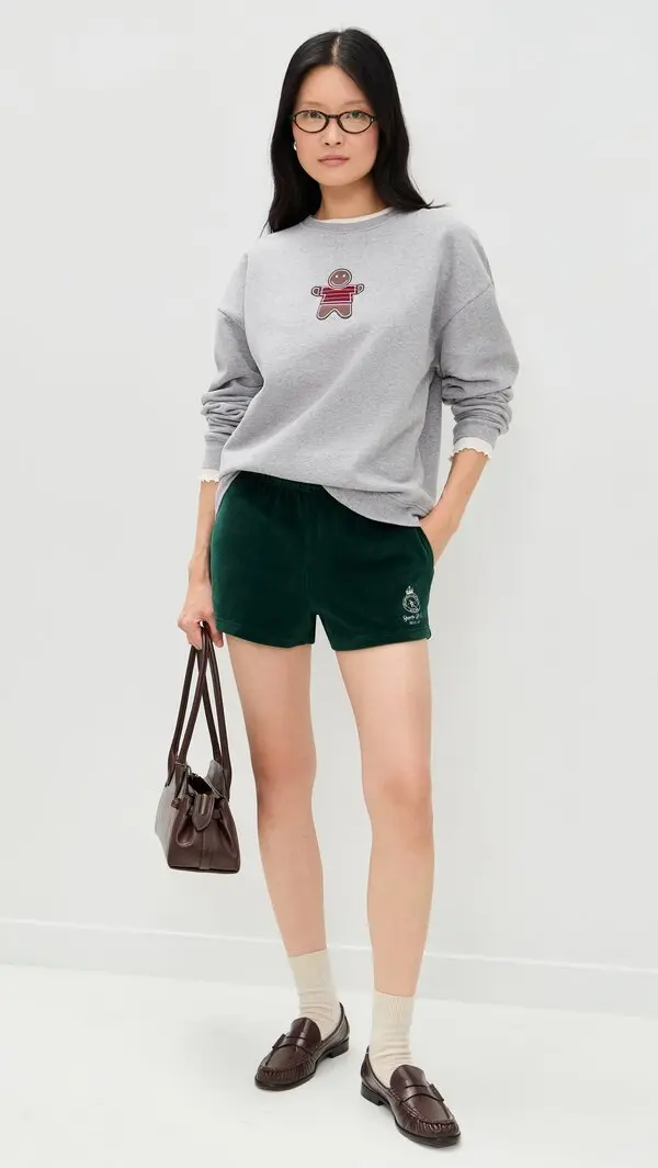 Kule Oversized Gingerbread Graphic Sweatshirt