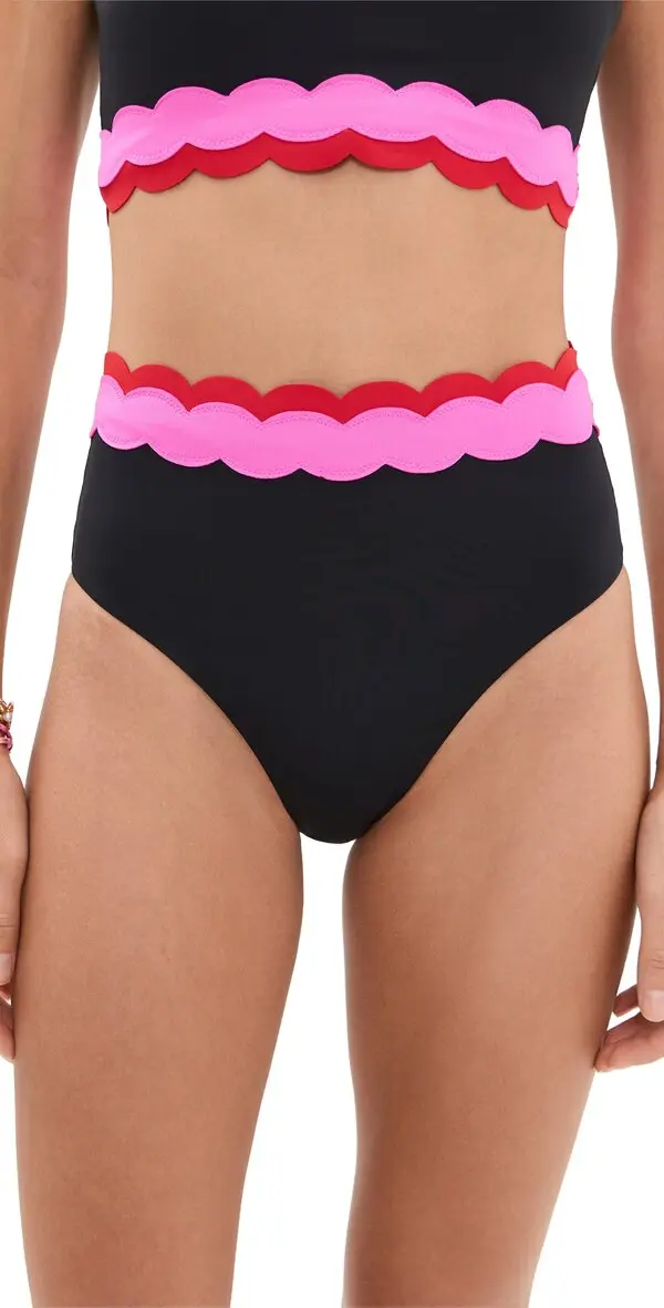 Beach Riot Harriet Bikini Bottom - Electric Wave
