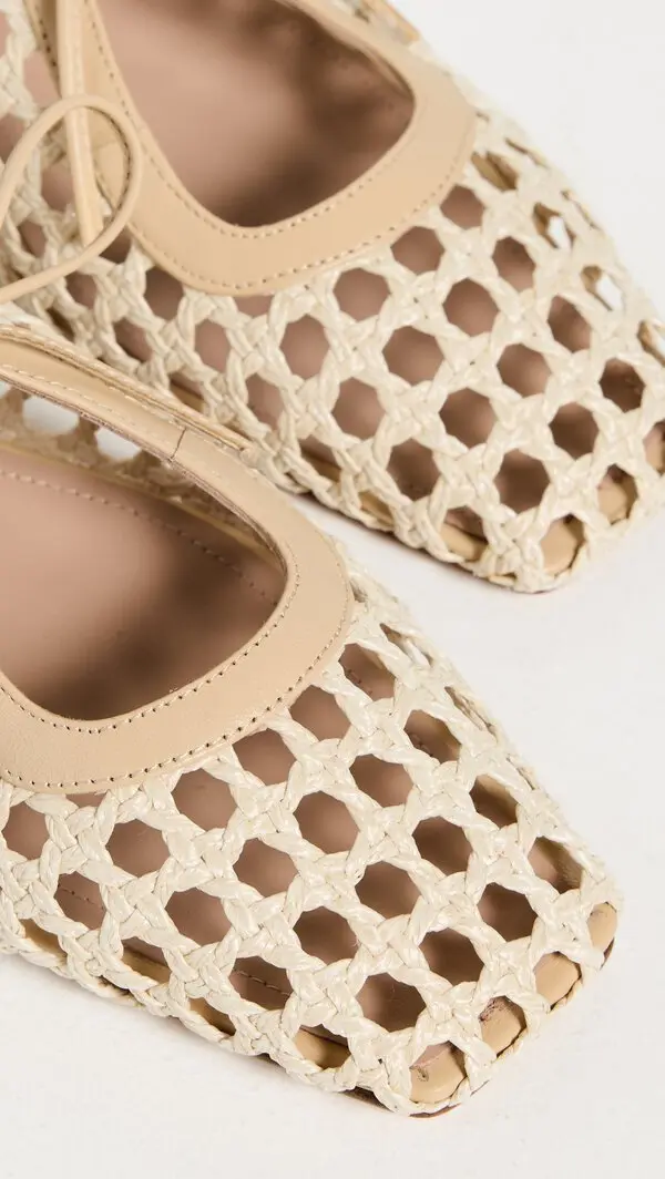 ANDREA GOMEZ Amelia Raffia Flats