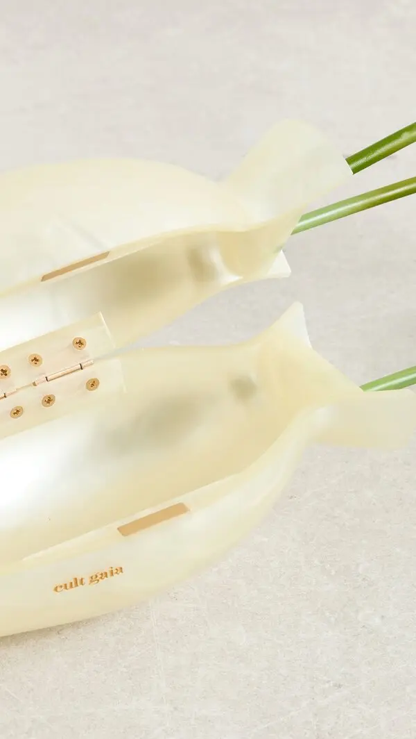 Cult Gaia Florence Clutch - Ivory