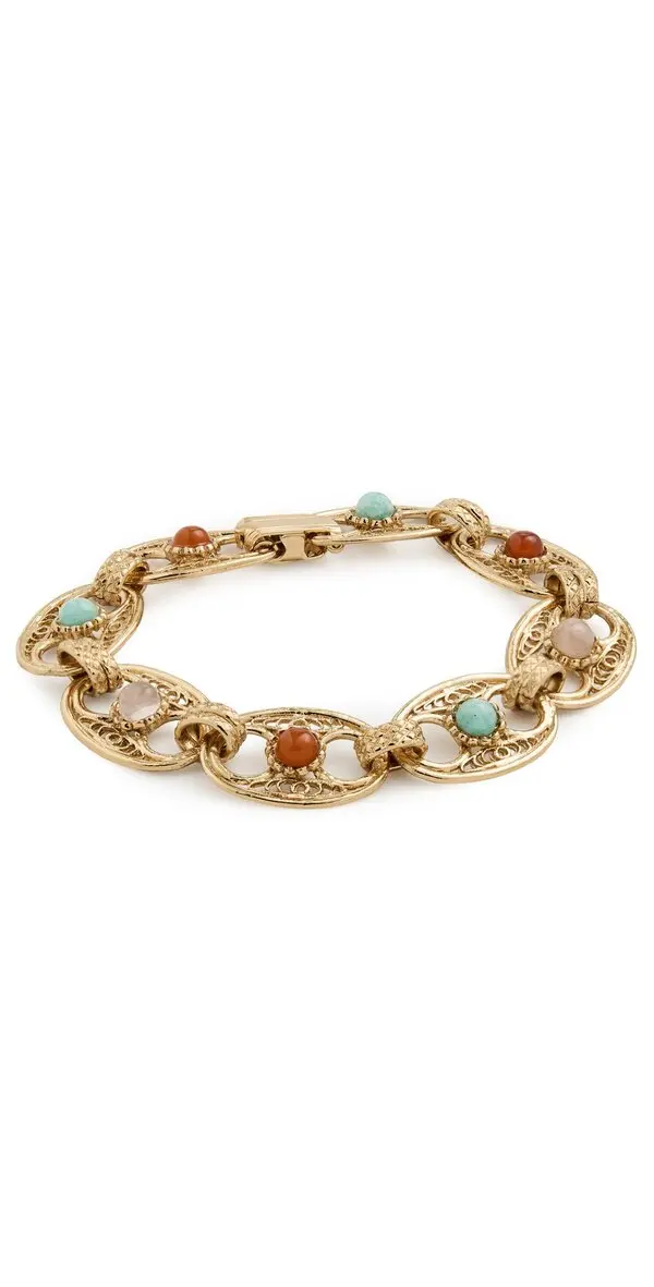 Gas Bijoux Gold Plated Bracelet - Multicolor Orange