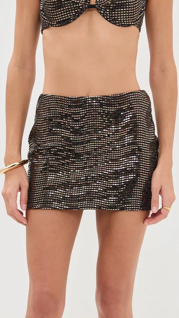 Peixoto Sequin Mini Skirt