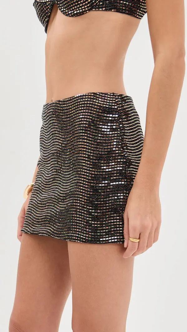 Peixoto Sequin Mini Skirt