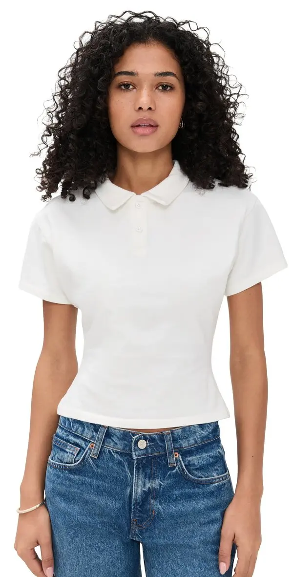 EB DENIM Eero Polo Tee - White