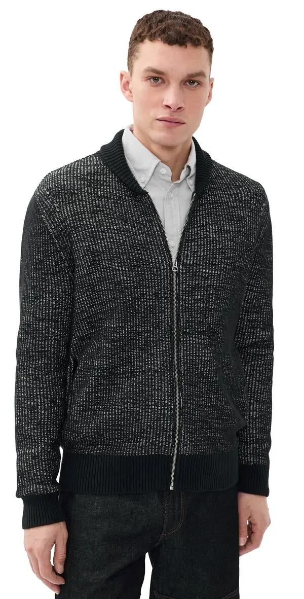 Rag & Bone Simon Knit Bomber Jacket - Nvymt