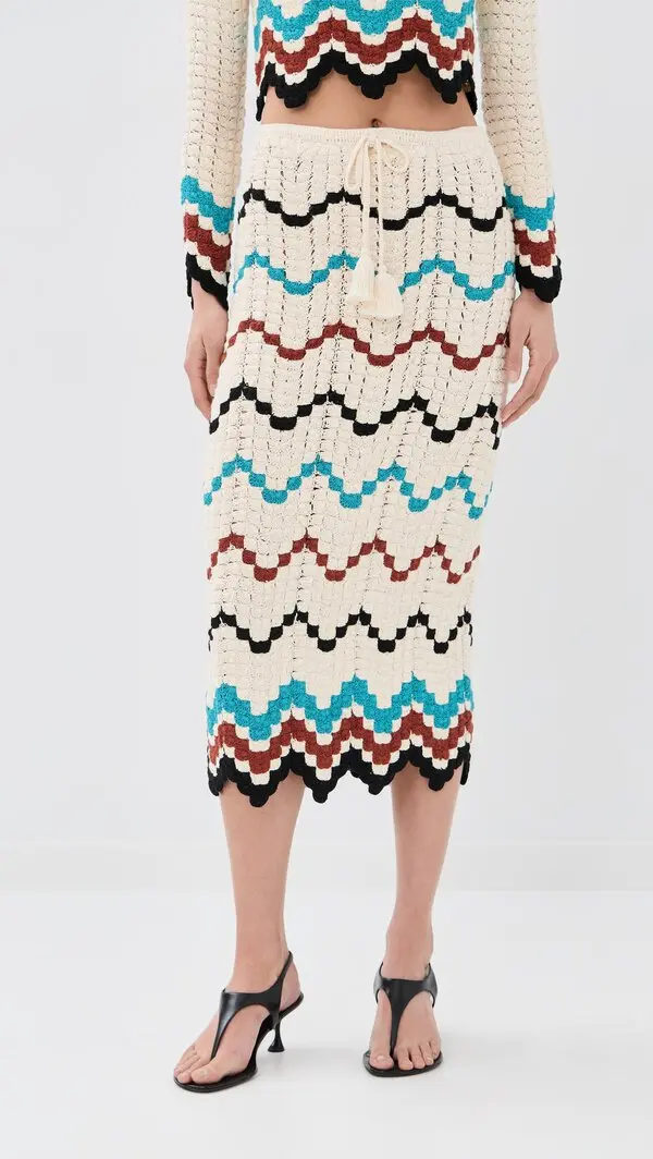 Escvdo Safi Crochet Skirt