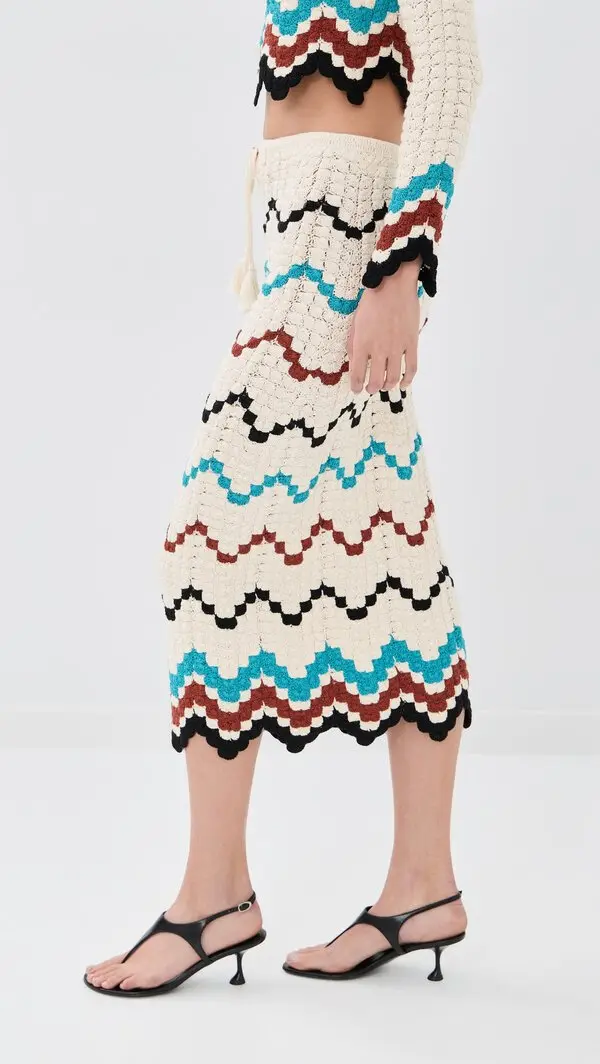 Escvdo Safi Crochet Skirt