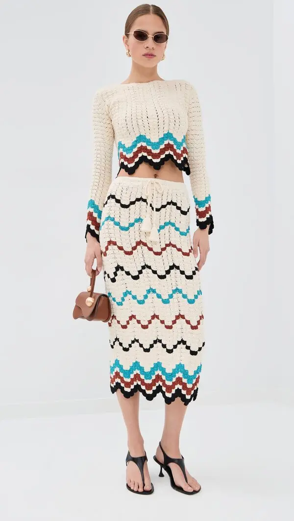 Escvdo Safi Crochet Skirt