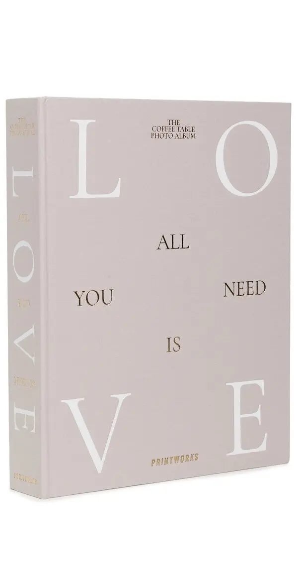 PRINTWORKS All You Need Is Love Wedding Album Light Grey - One-color