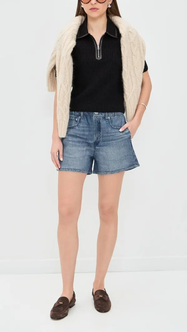 Rag & Bone Rb Miramar Terry Walking Shorts - Morse