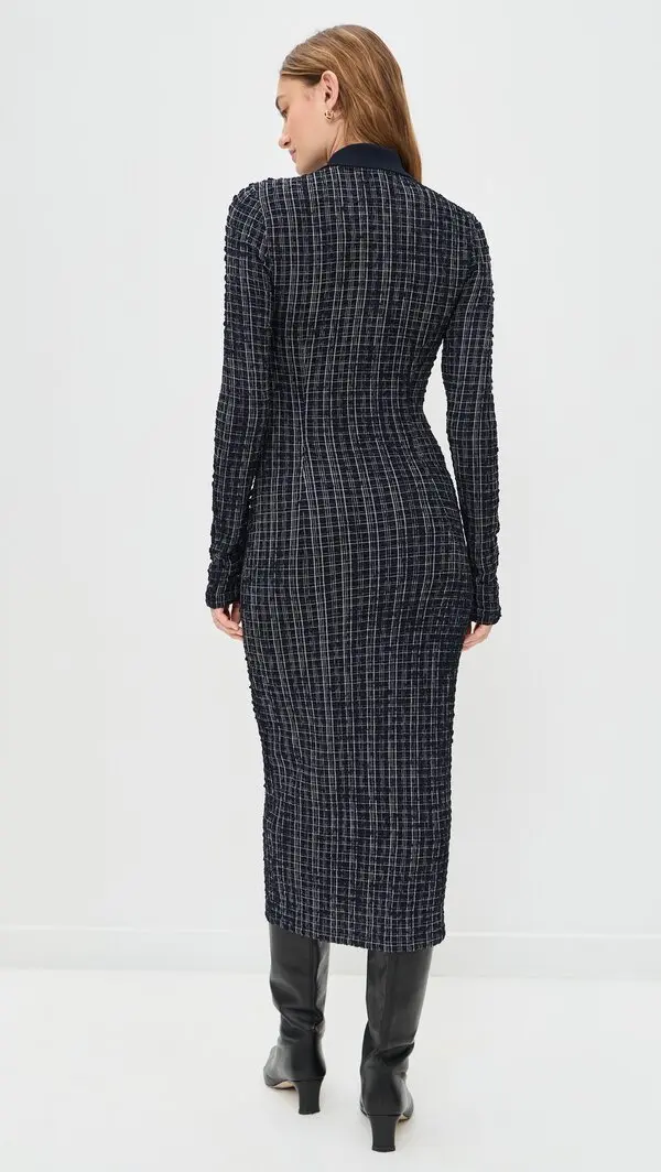 Veronica Beard Barrett Midi Dress - Navy/white Multi