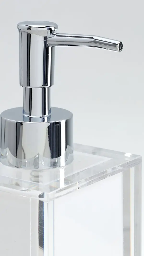 TIZO DESIGN Acrylic Soap Dispenser With Silver-tone Pump