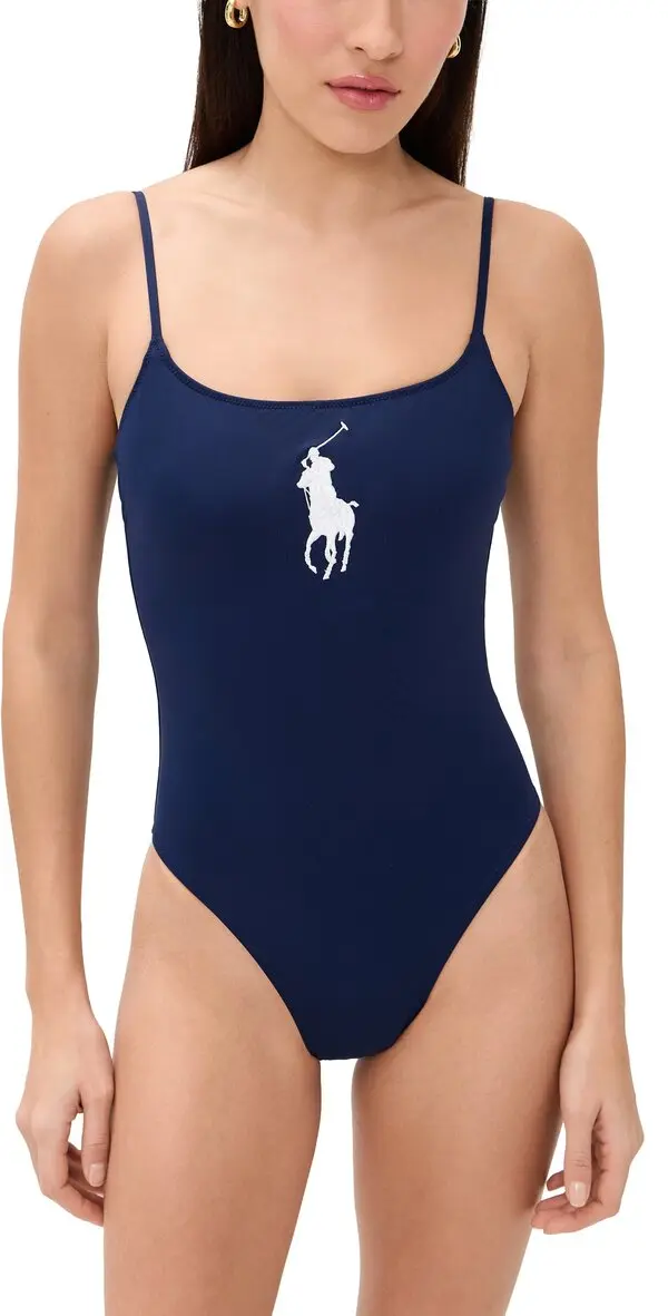 Polo Ralph Lauren Kennedy One-piece Swimsuit - Navy