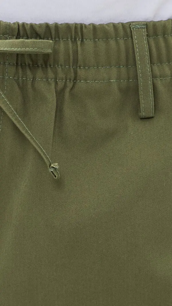 BATHER Cotton Herringbone Leisure Shorts