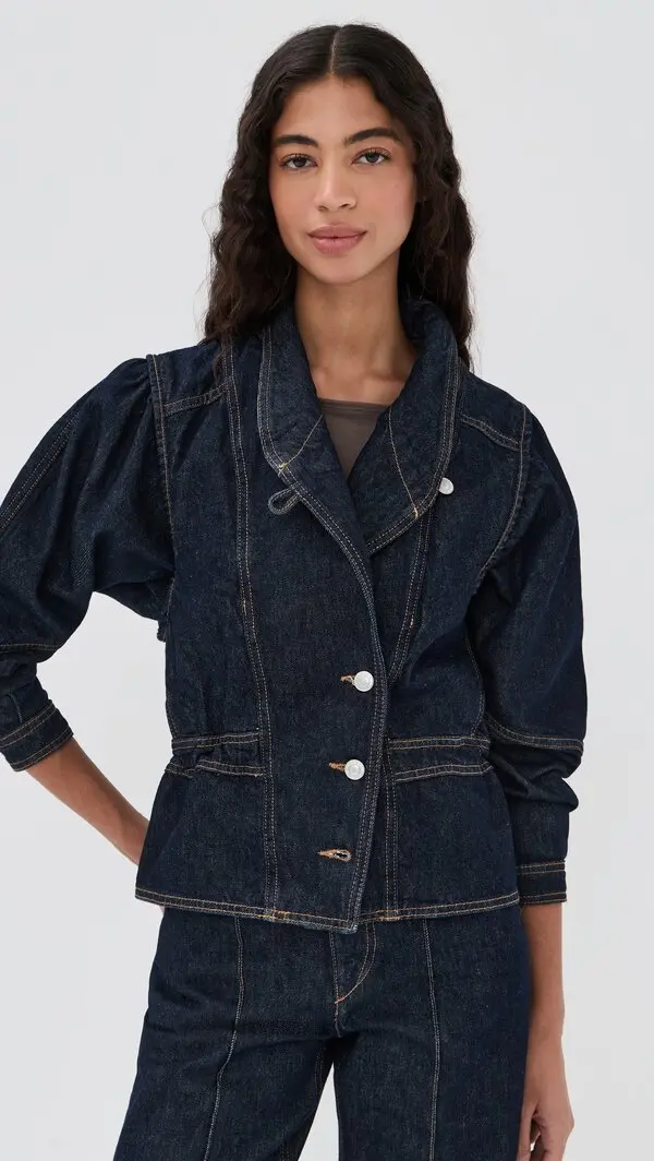 Isabel Marant Dolie Denim Jacket - Dark Midnight