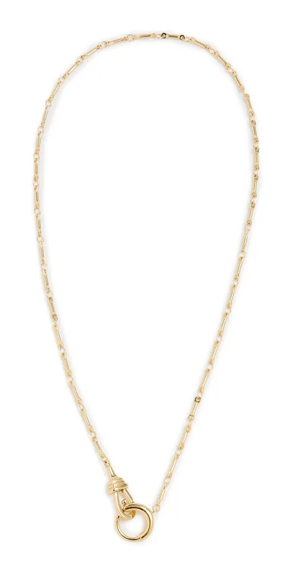 Madewell Bar Link Chain Necklace - Antique Gold