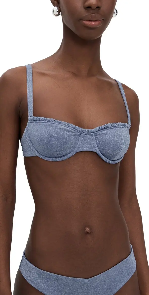 Onia Marilyn Bikini Top - Periwinkle