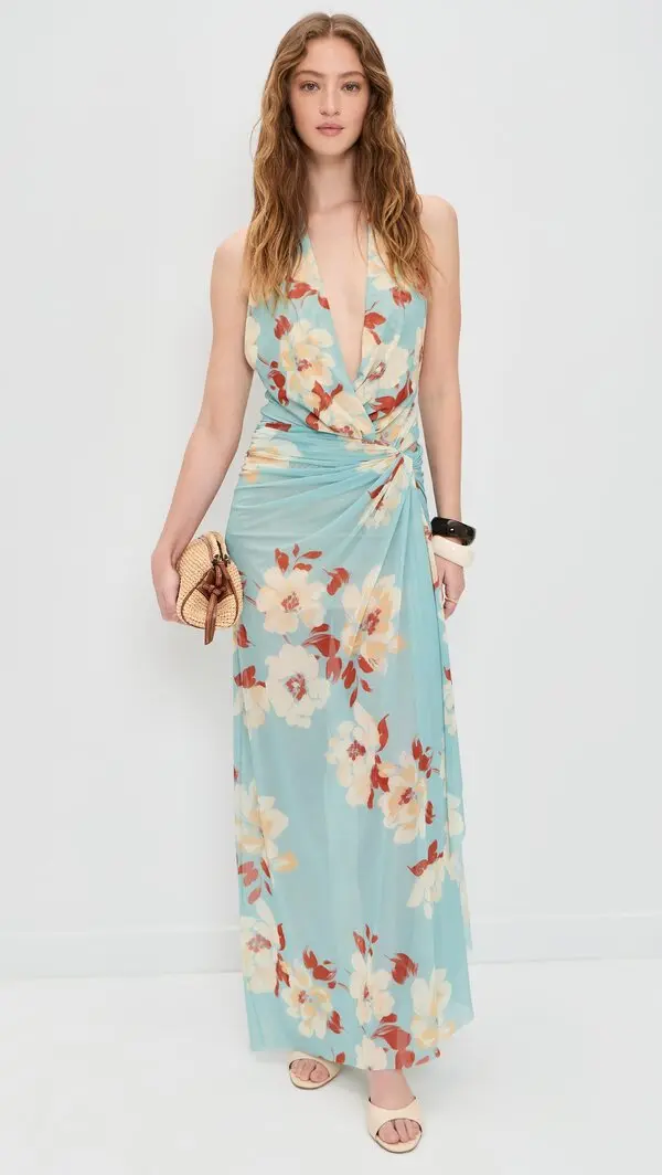 Bec & Bridge Calliope Drape Maxi Dress
