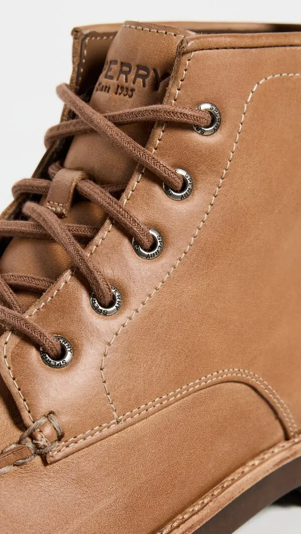 Sperry Newton Apron Toe Boots In Tan - 70% Off | Editorialist display picture 1