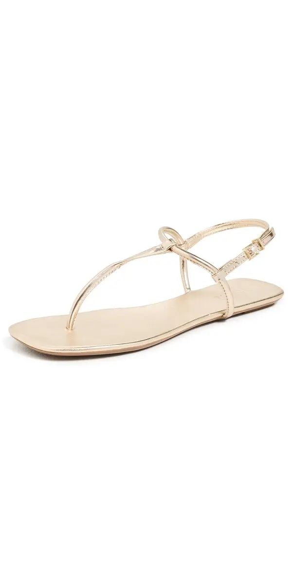 Schutz Elsha Thong Sandals - Gold