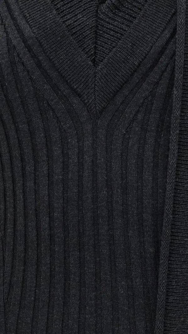 AISLING CAMPS Ribbed Knit Scarf Dress