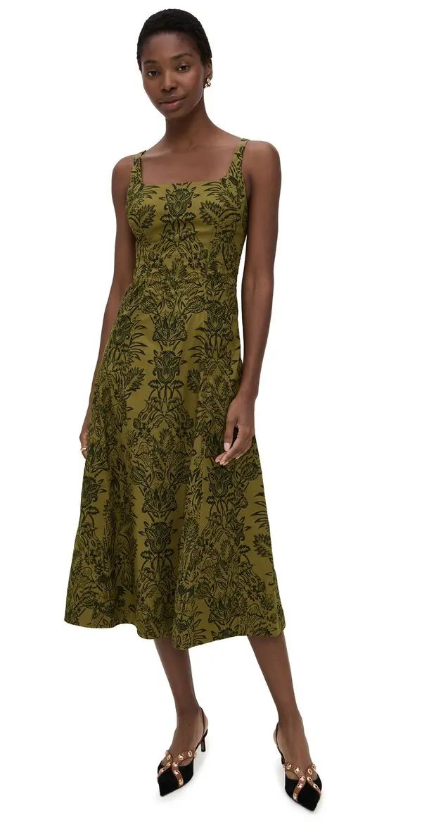 Ulla Johnson Natali Paisley Print Cotton Dress