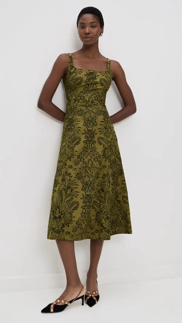 Ulla Johnson Natali Paisley Print Cotton Dress