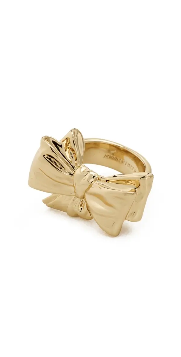 JENNIFER FISHER Small Bow Ring - Gold