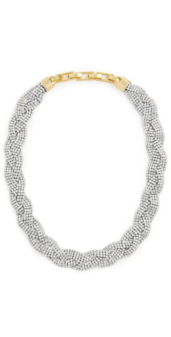 Clare V. Fete Collar Necklace - Clear