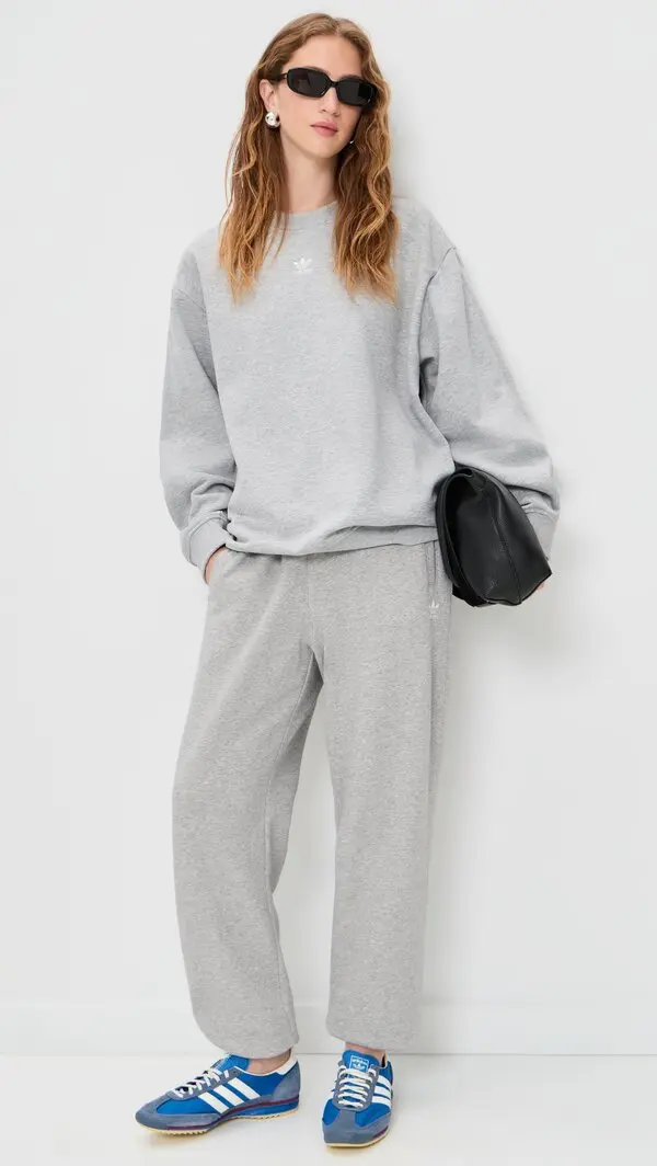 Adidas Essentials Crew Long Oversized Fleece