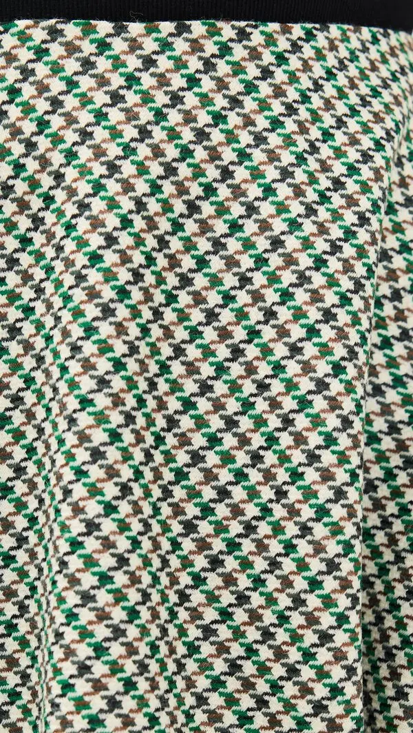 LA LIGNE Houndstooth Bubble Skirt