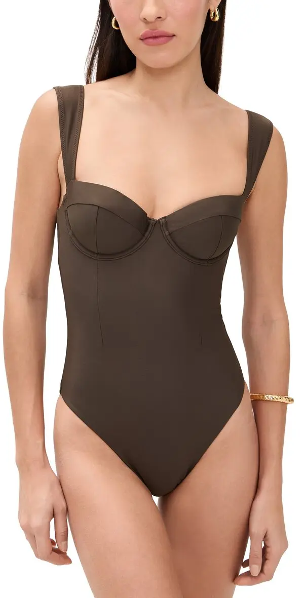 Simkhai Kyle Bustier One-piece Swimsuit