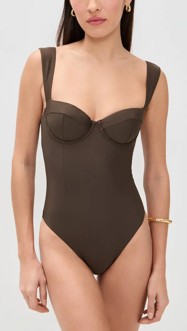Simkhai Kyle Bustier One-piece Swimsuit