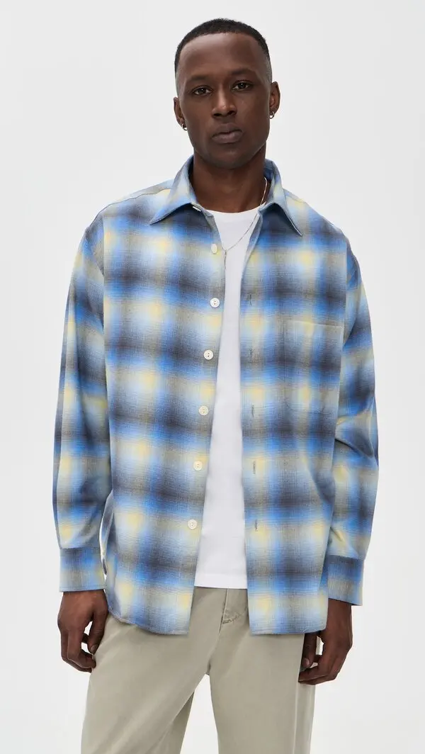 AARON LEVINE Shadow Flannel Shirt