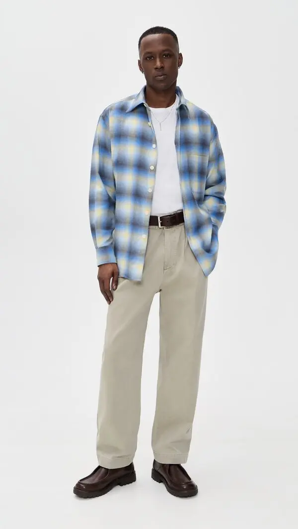 AARON LEVINE Shadow Flannel Shirt