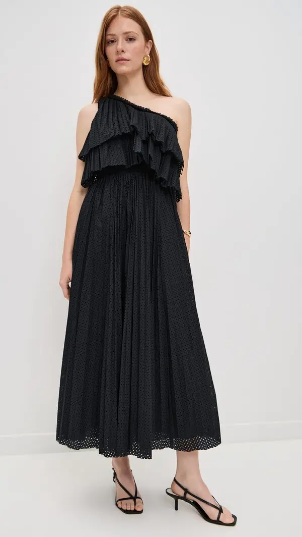 Ulla Johnson Agneta One-shoulder Midi Dress
