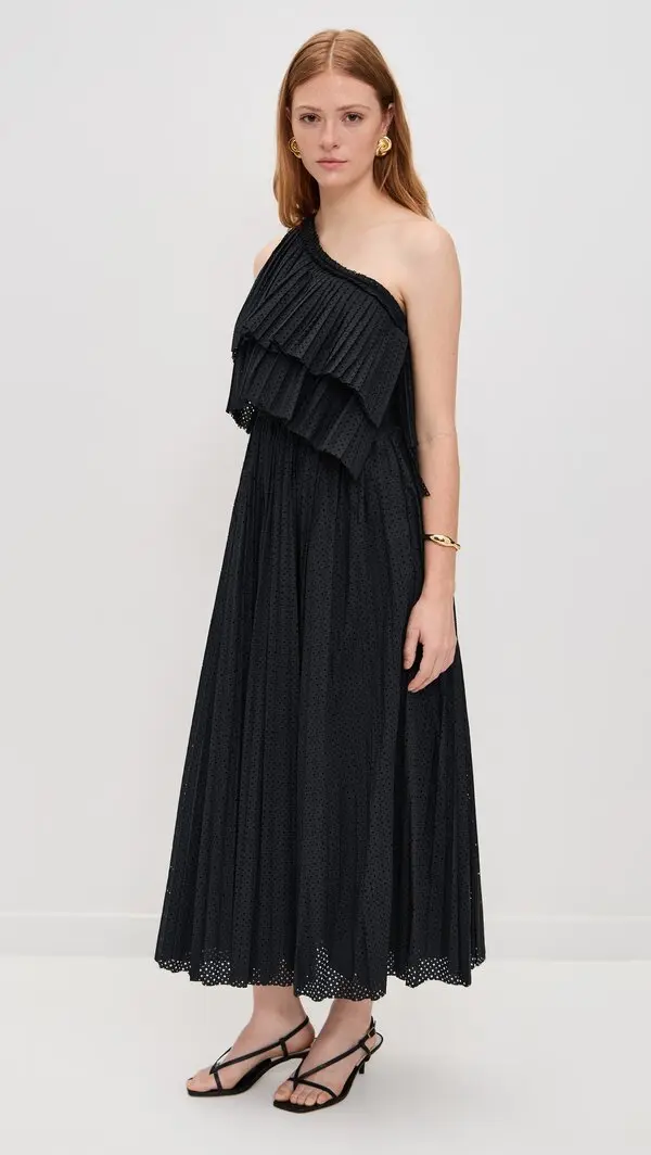 Ulla Johnson Agneta One-shoulder Midi Dress