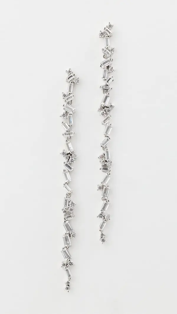 Shashi Tuxedo Dangle Earrings