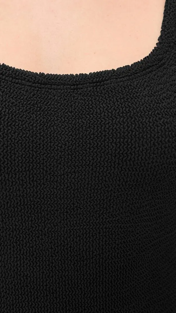 Hunza G Squareneck One Piece - Black