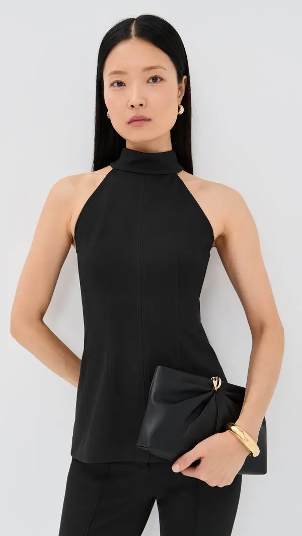 Veronica Beard Johanne Mock Neck Top