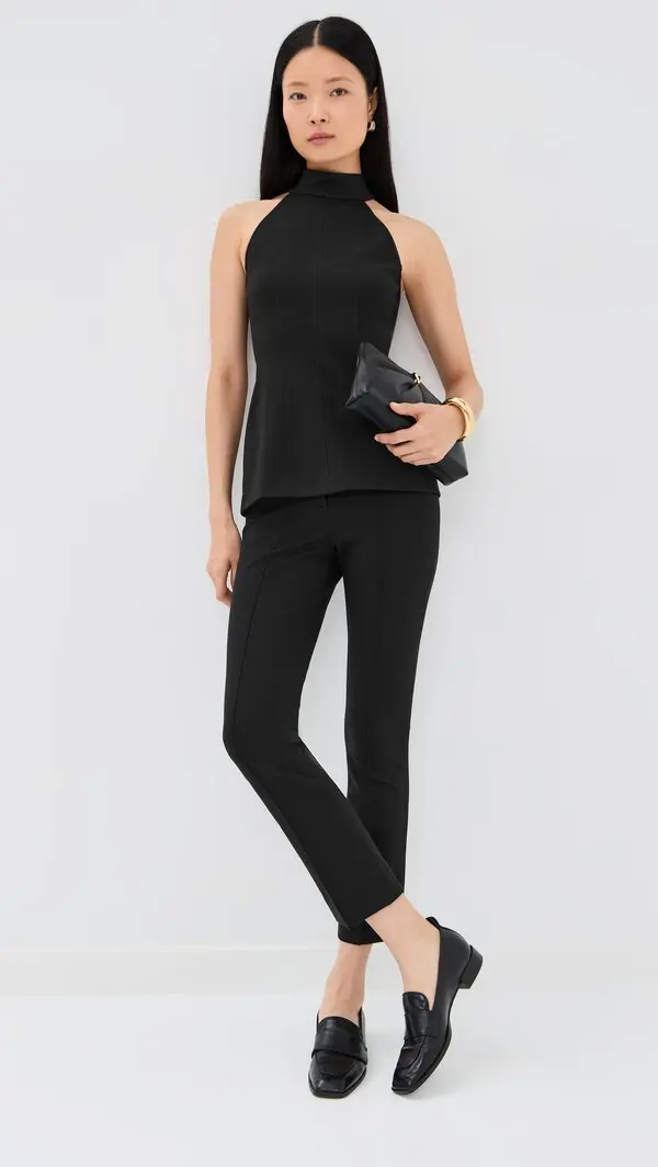 Veronica Beard Johanne Mock Neck Top