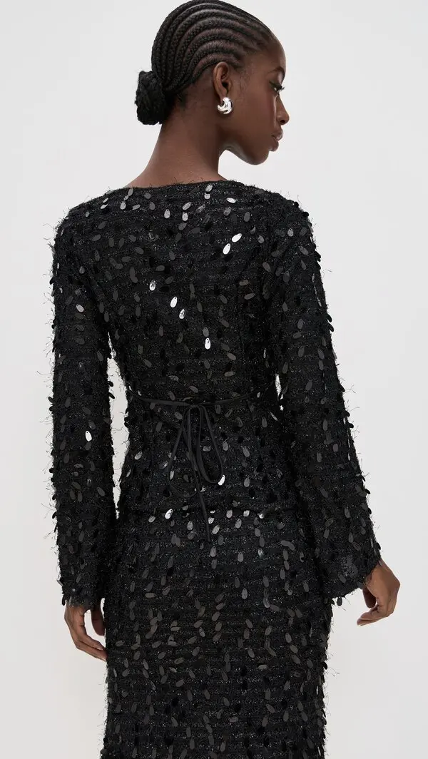BAILEY ROSE Sequin Embellished Blouse