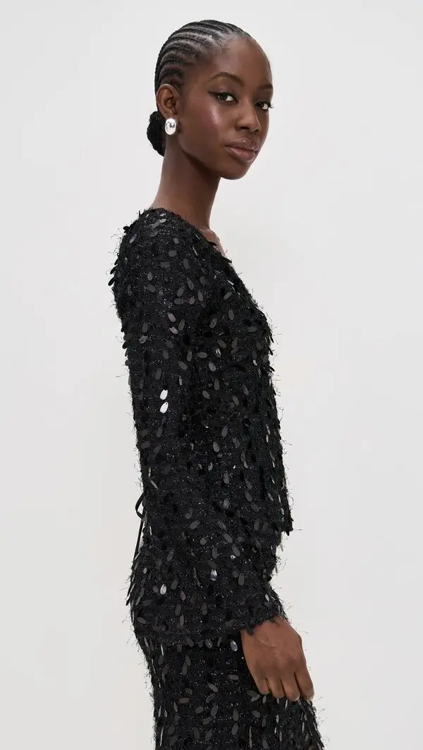 BAILEY ROSE Sequin Embellished Blouse