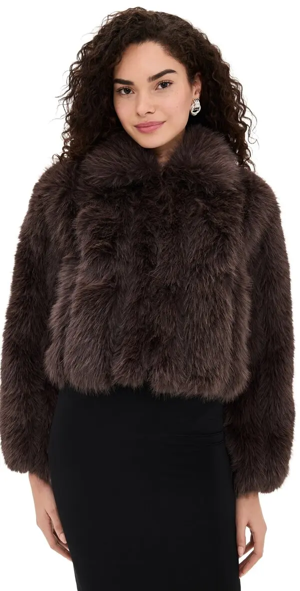 Line & Dot Jax Faux Fur Jacket