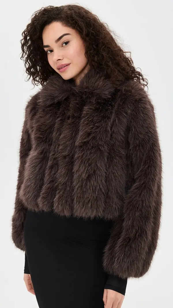 Line & Dot Jax Faux Fur Jacket