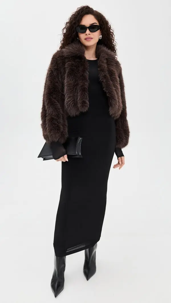 Line & Dot Jax Faux Fur Jacket